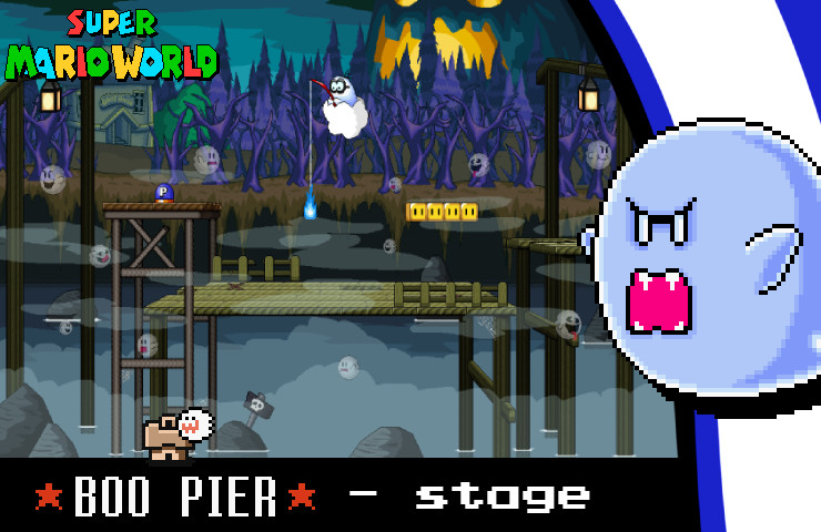 Super Mario World - Boo Pier (9.5/CMC+) Mod for Super Smash Bros ...