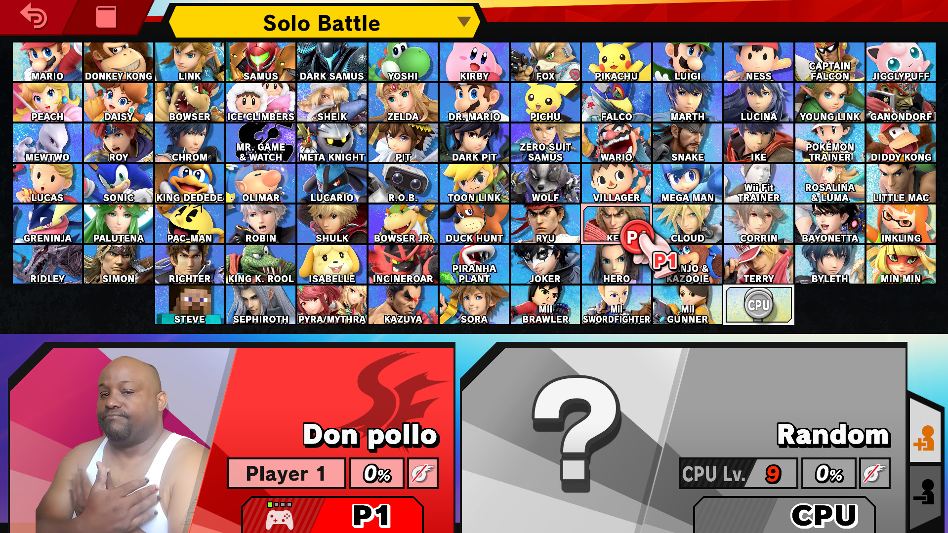 Don pollo name + announcer voice Mod for Super Smash Bros. Ultimate ...