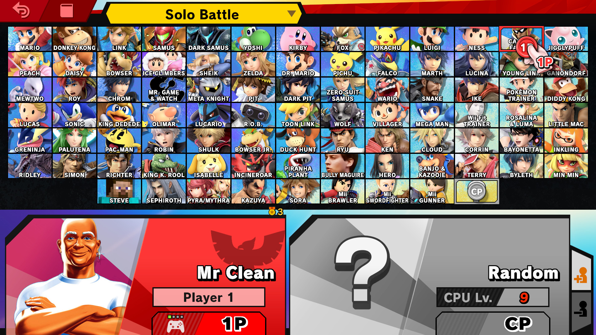 Mr Clean Mod for Super Smash Bros. Ultimate | SSBU Mods