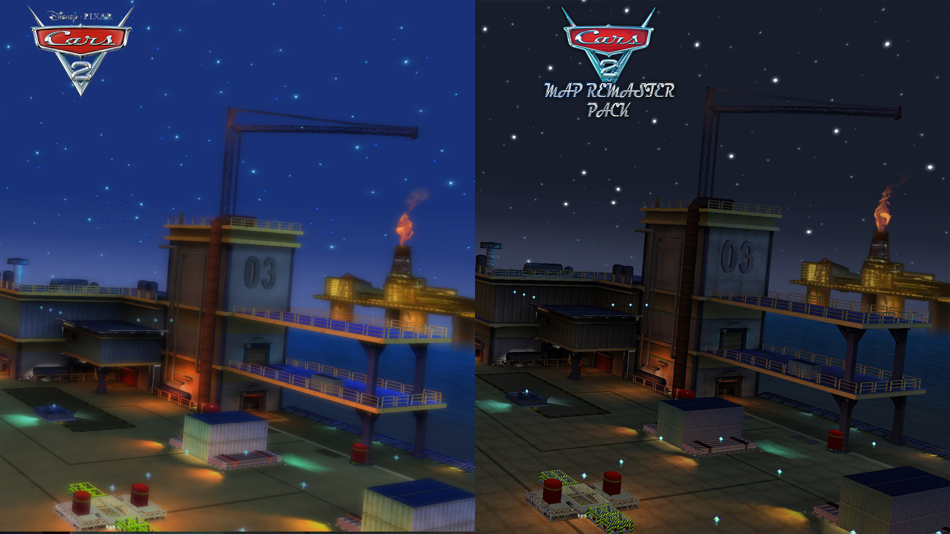 Map Remaster Pack Mod for Cars 2 | Cars 2 Mods