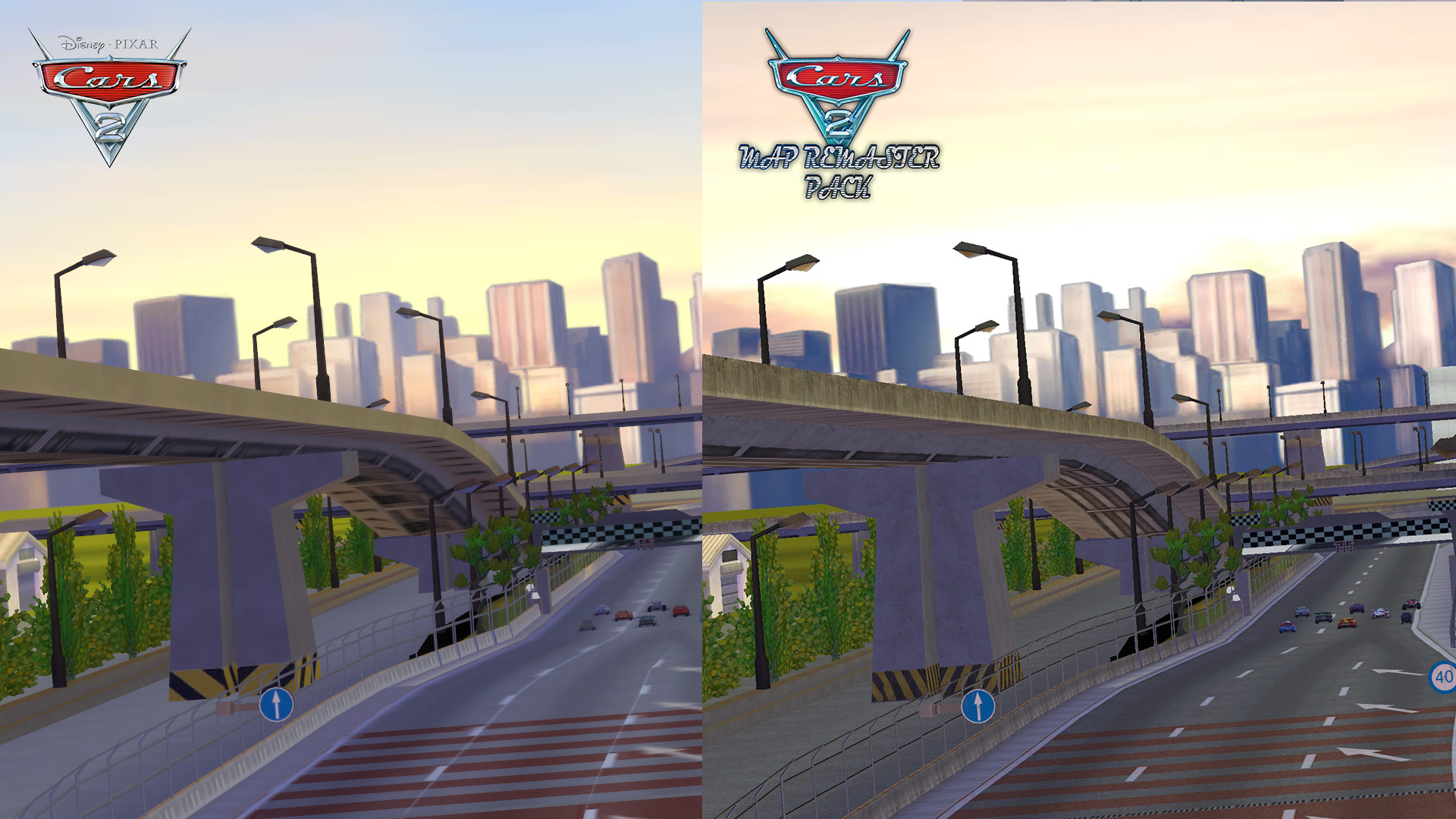 Map Remaster Pack Mod for Cars 2 | Cars 2 Mods