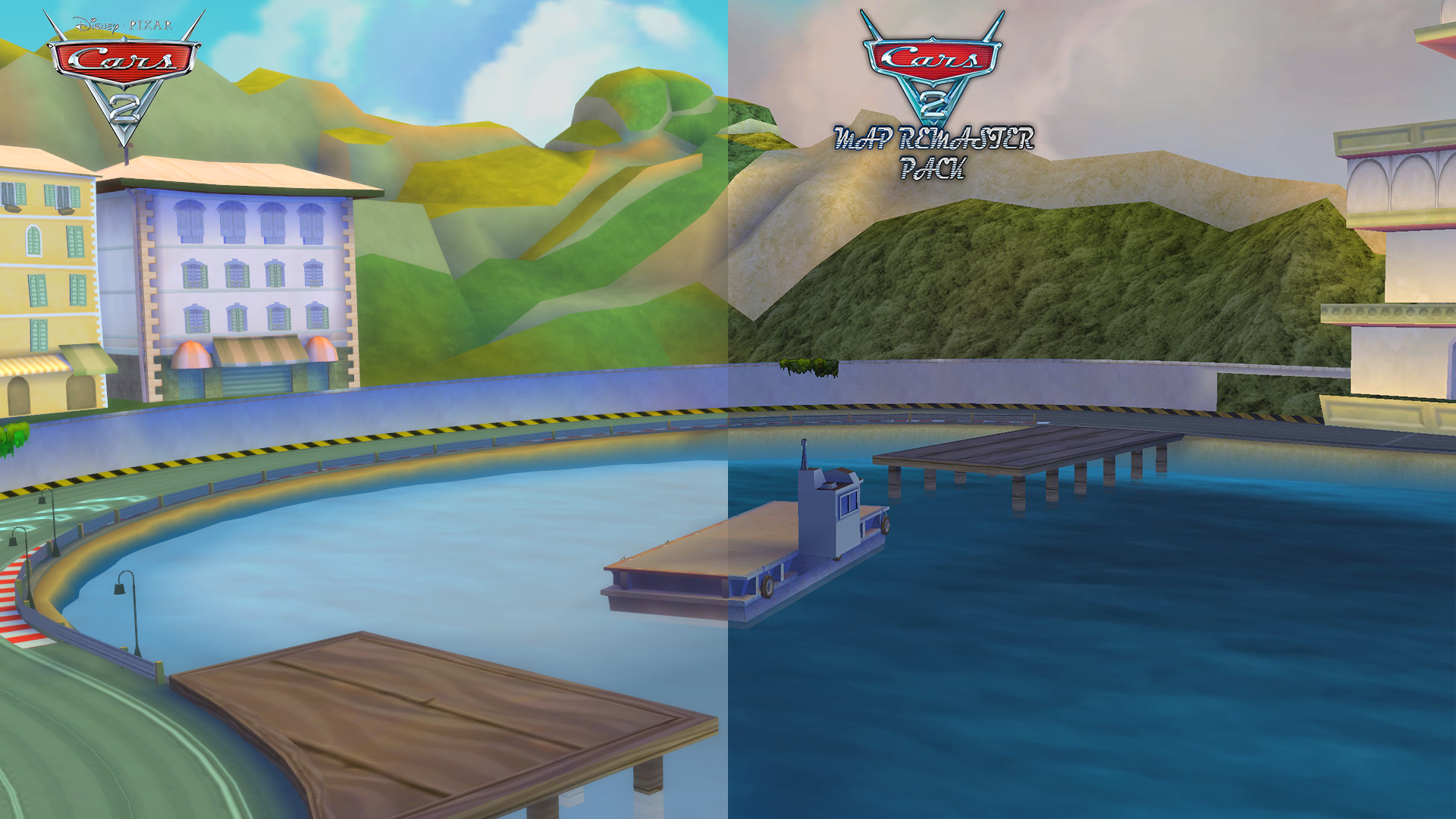 Map Remaster Pack Mod for Cars 2 | Cars 2 Mods