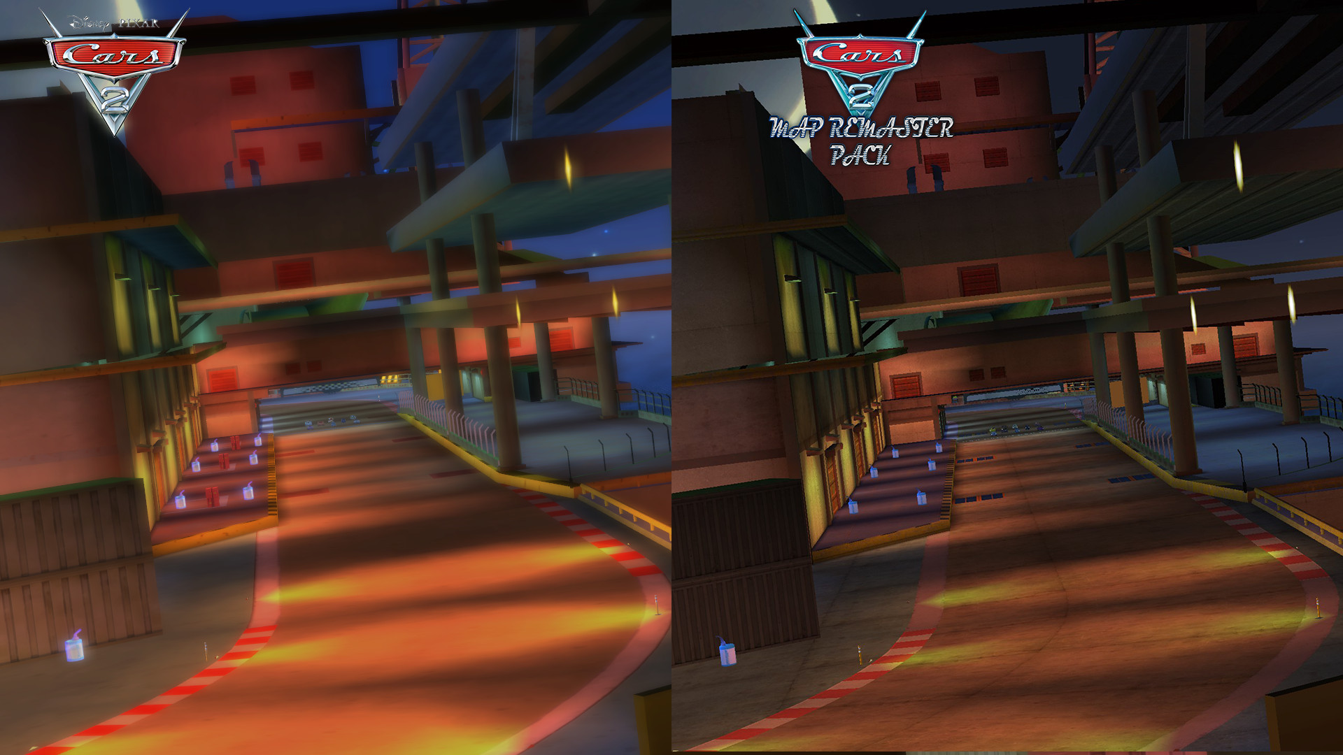 Map Remaster Pack Mod for Cars 2 | Cars 2 Mods