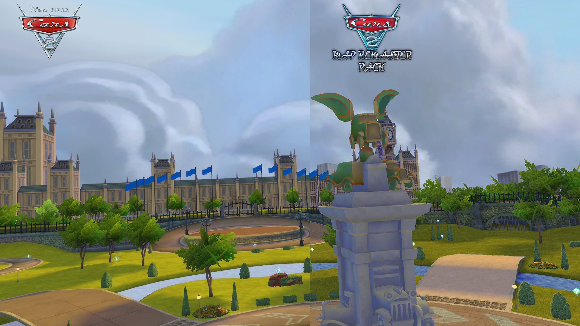 Map Remaster Pack Mod for Cars 2 | Cars 2 Mods