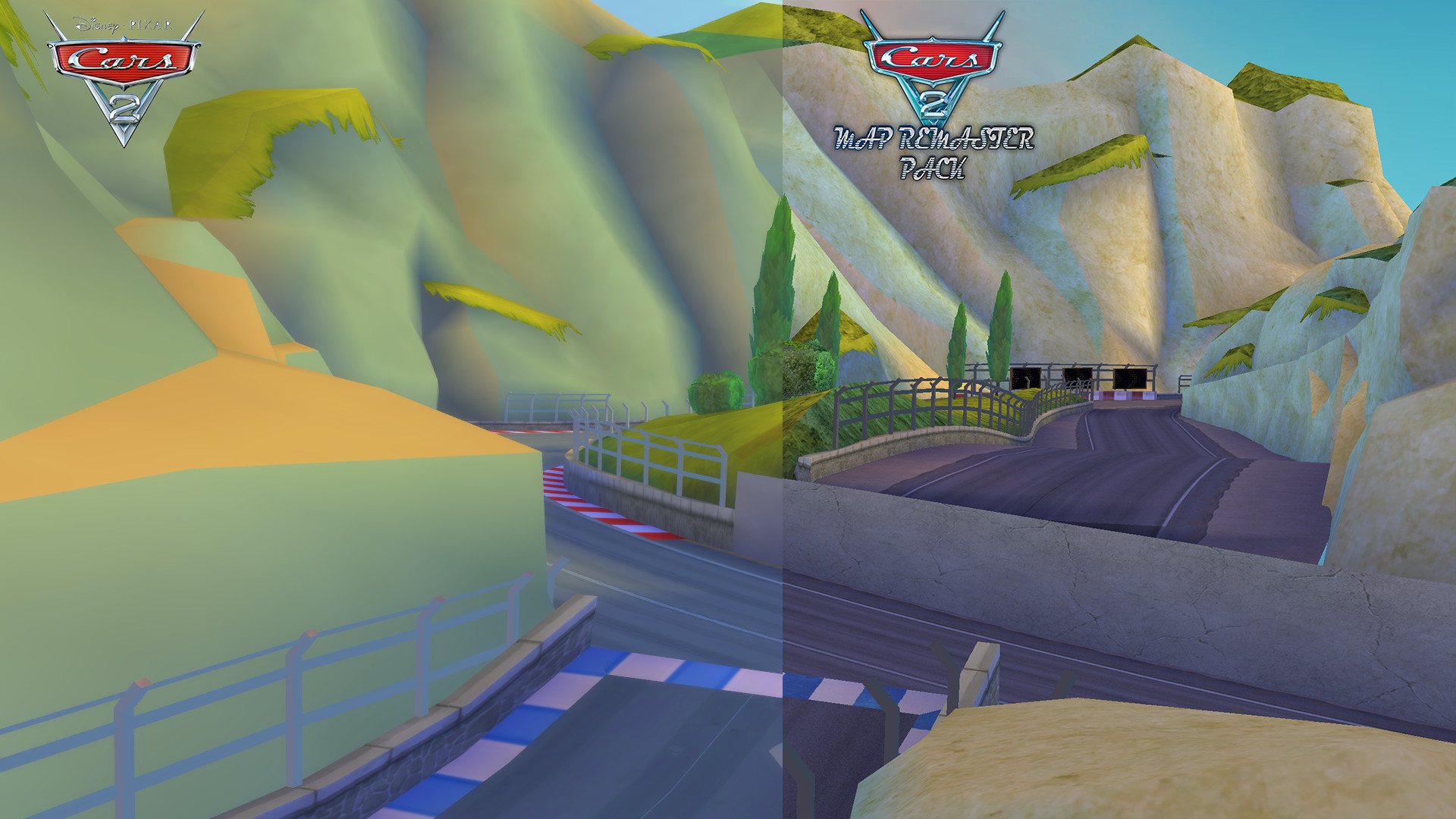 Map Remaster Pack Mod for Cars 2 | Cars 2 Mods