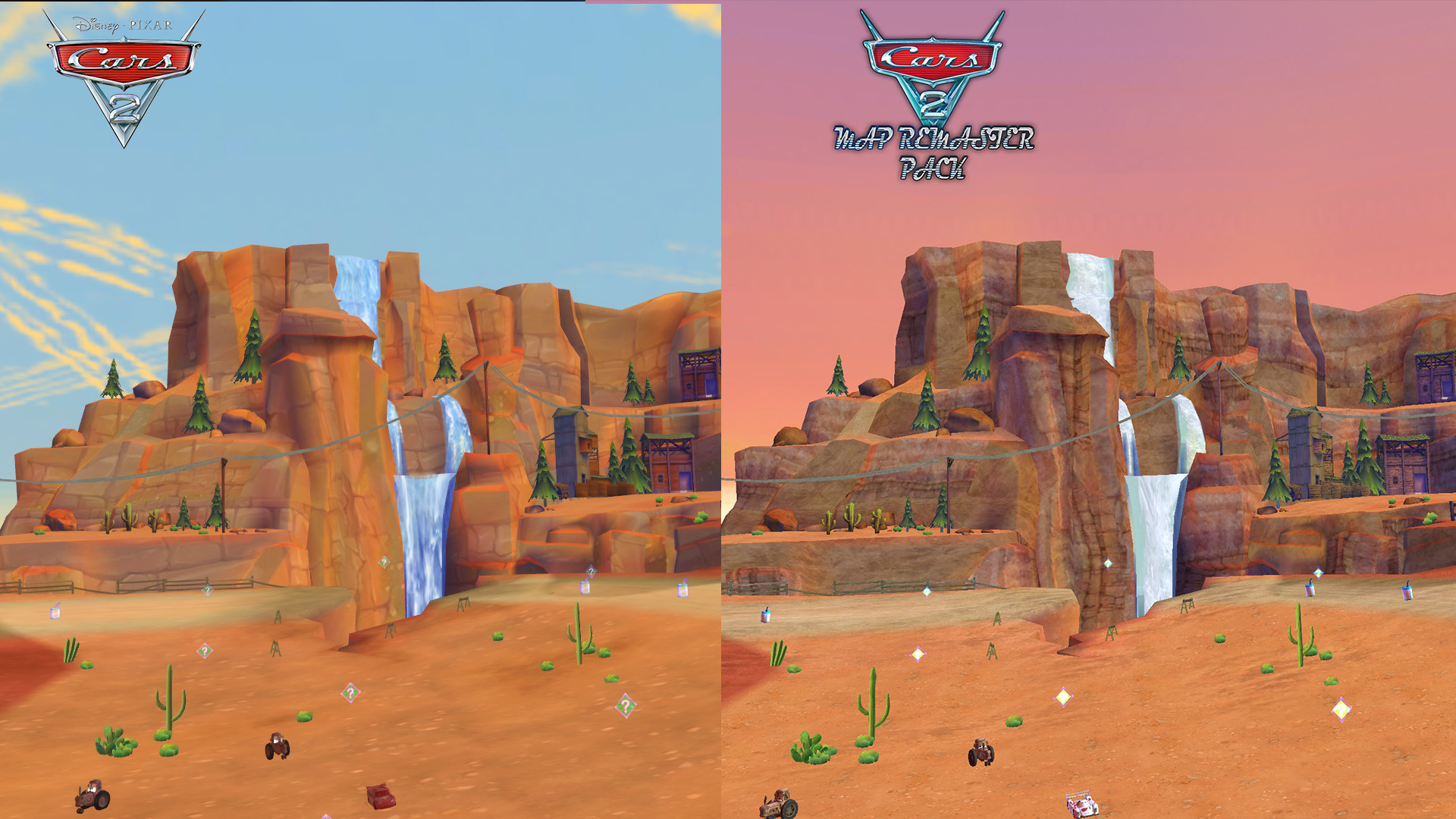 Map Remaster Pack Mod for Cars 2 | Cars 2 Mods