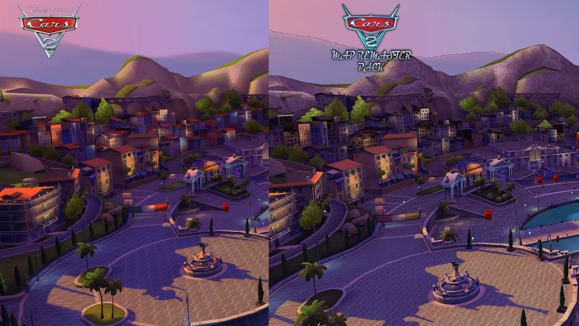 Map Remaster Pack Mod for Cars 2 | Cars 2 Mods