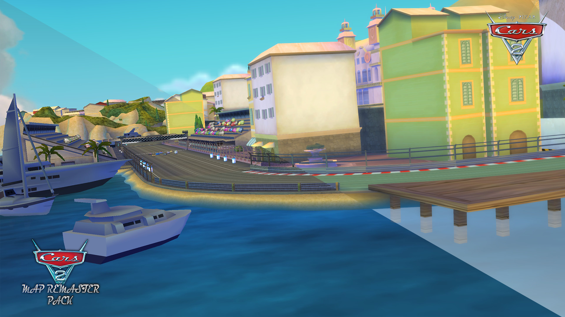 Map Remaster Pack Mod for Cars 2 | Cars 2 Mods