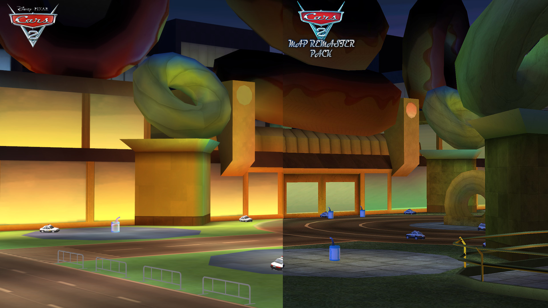 Map Remaster Pack Mod for Cars 2 | Cars 2 Mods