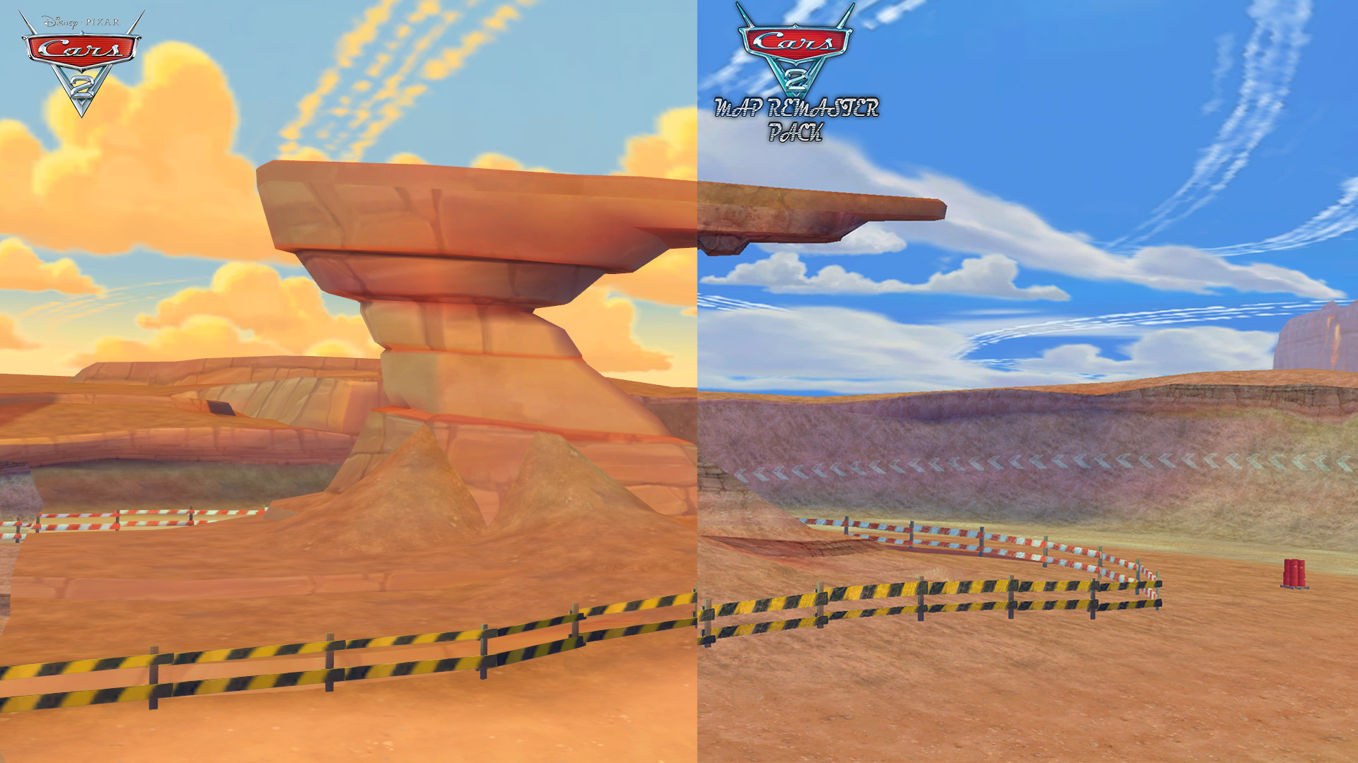 Map Remaster Pack Mod for Cars 2 | Cars 2 Mods