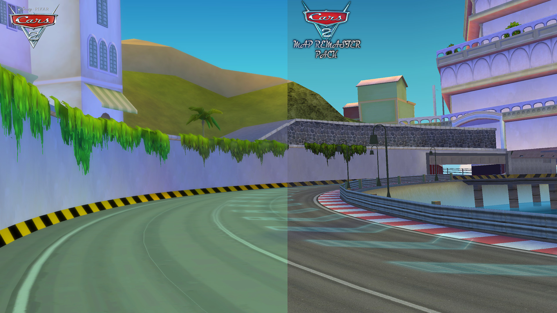 Map Remaster Pack Mod for Cars 2 | Cars 2 Mods