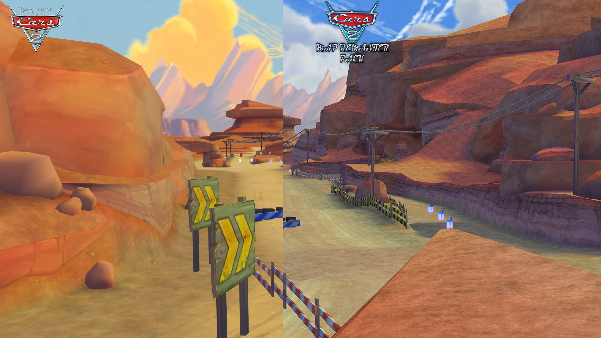 Map Remaster Pack Mod for Cars 2 | Cars 2 Mods