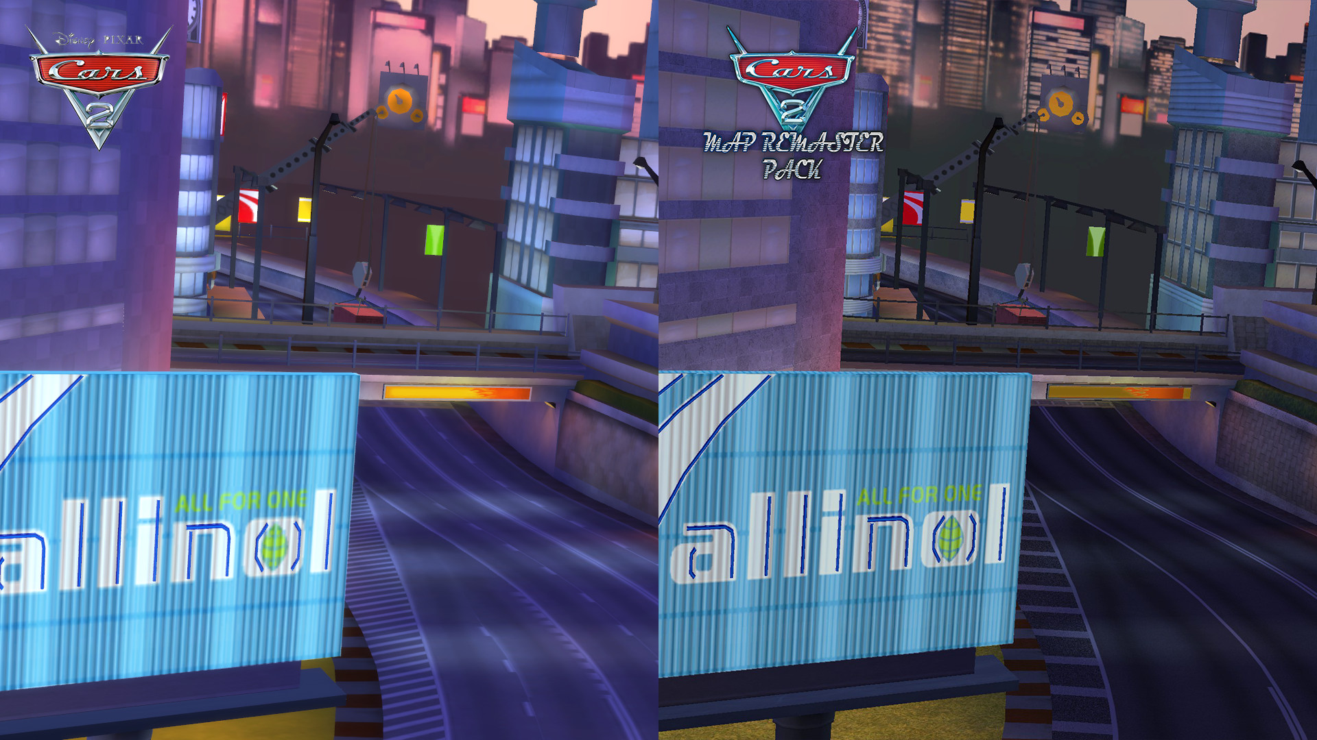 Map Remaster Pack Mod for Cars 2 | Cars 2 Mods