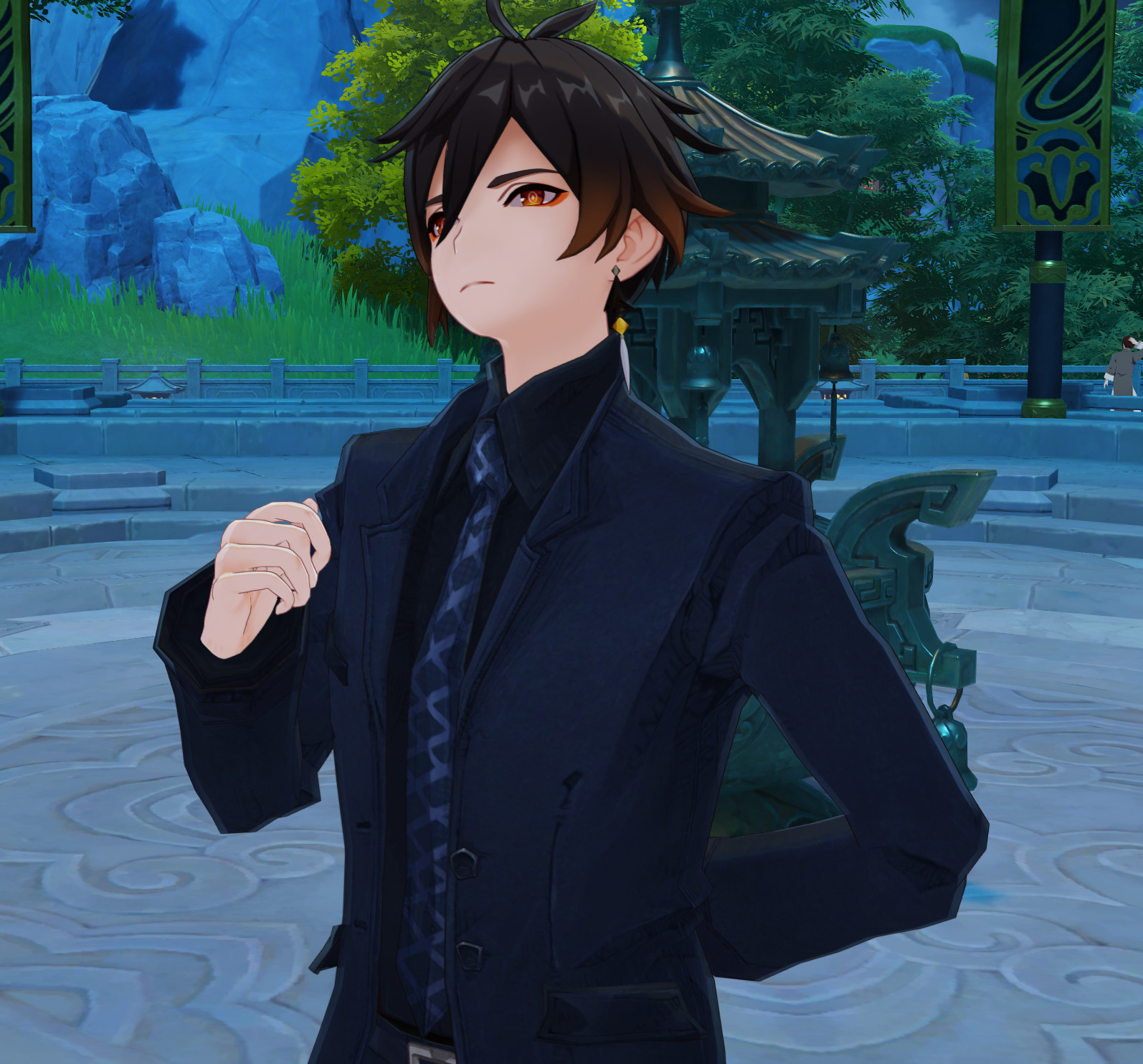 钟离西装Suit Zhongli Mod for Genshin Impact | GI Mods