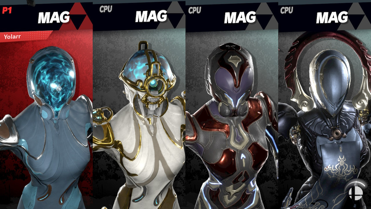 Mag (Warframe) over Zelda Mod for Super Smash Bros. Ultimate | SSBU Mods