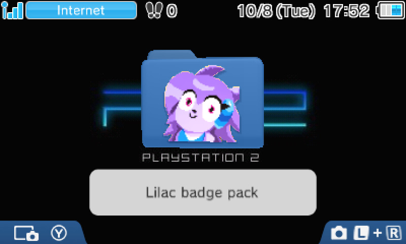 Sash Lilac Badge Pack Mod for Nintendo 3DS | 3DS Mods
