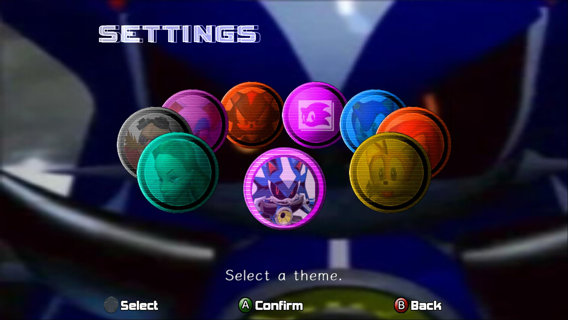 Neo Metal Sonic Menu theme Mod for Sonic Adventure 2 | SA2 Mods