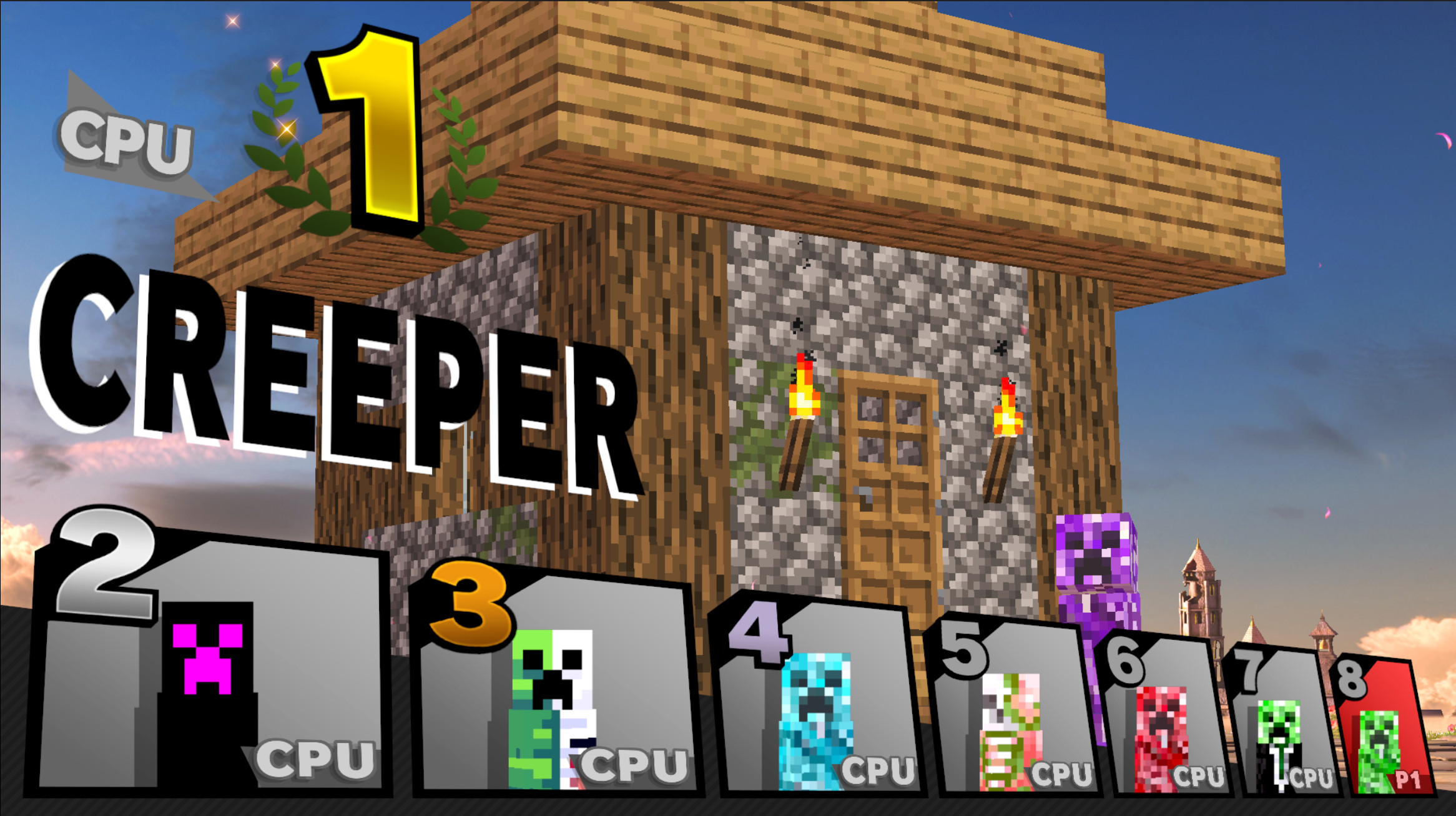 Creeper Recolors Mod for Super Smash Bros. Ultimate | SSBU Mods