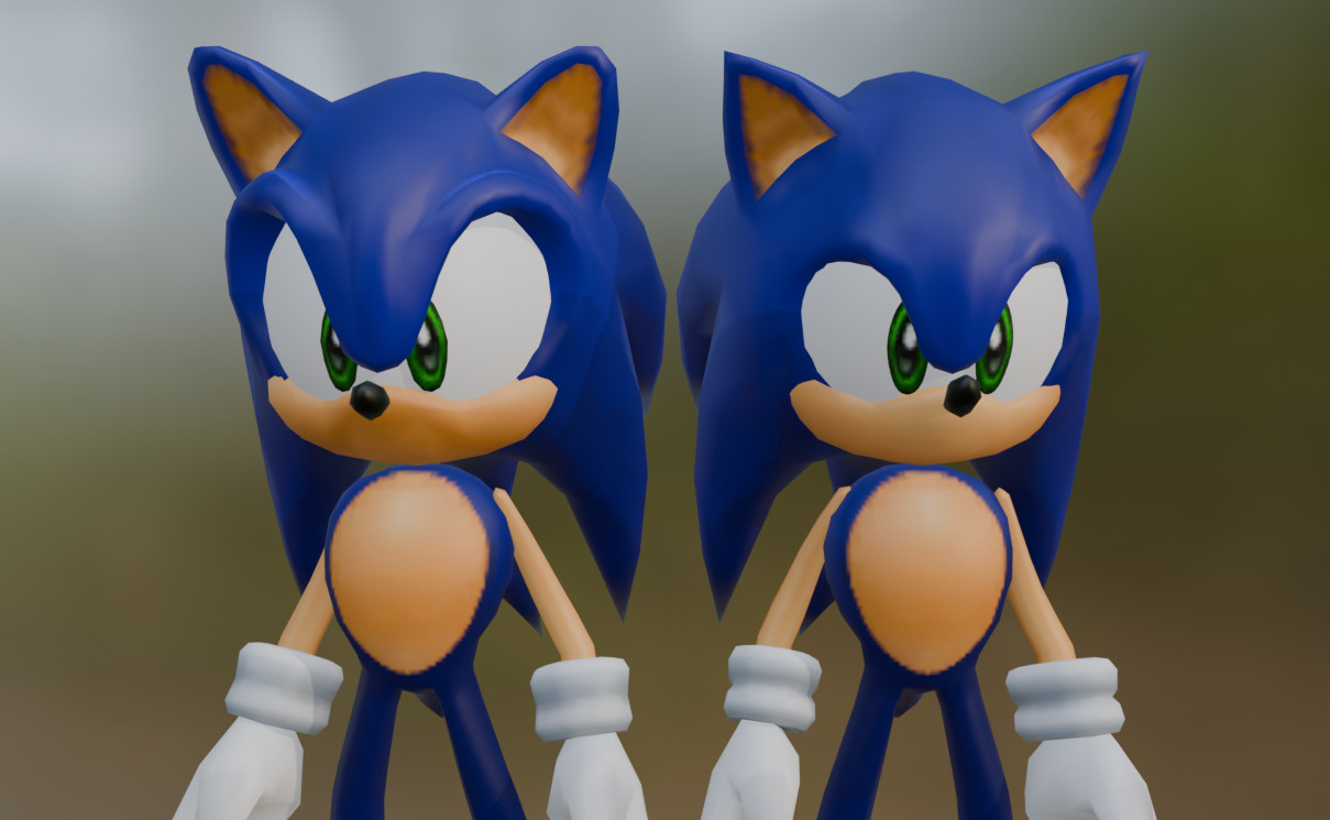Tweaked Sonic Model Mod for Sonic Adventure 2 | SA2 Mods