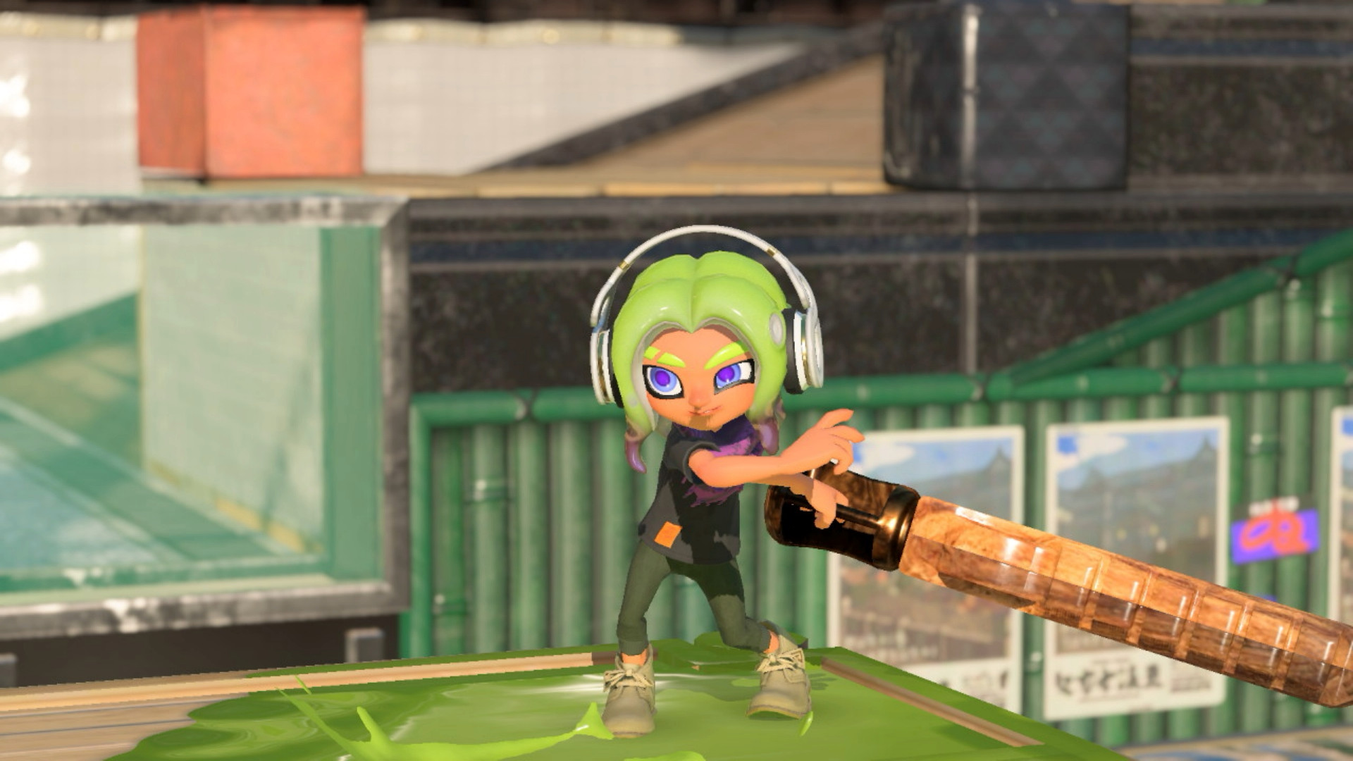 Wooden Splatana Stamper Mod for Splatoon 3 | Splatoon 3 Mods