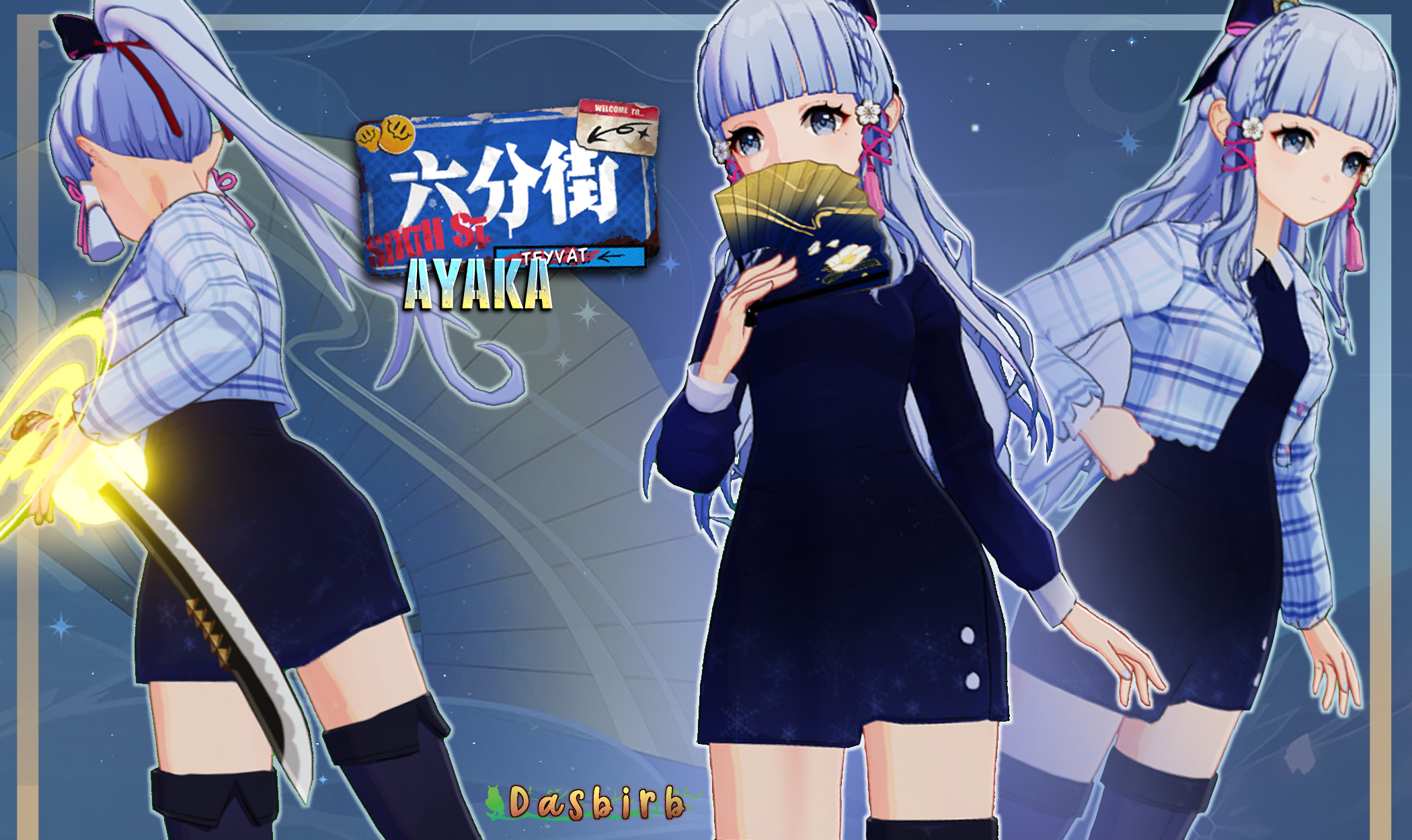 Sixth Street Ayaka Mod for Genshin Impact | GI Mods
