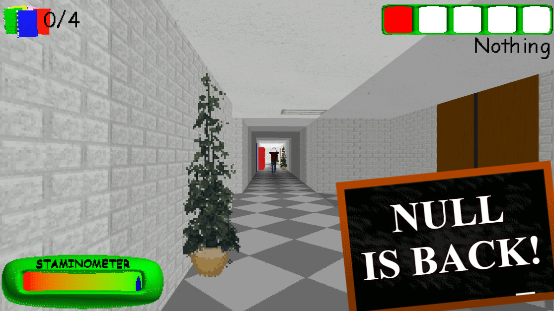 NULL STYLE IN BB+ (v0.8.X) Mod for Baldi's Basics | Baldi Mods