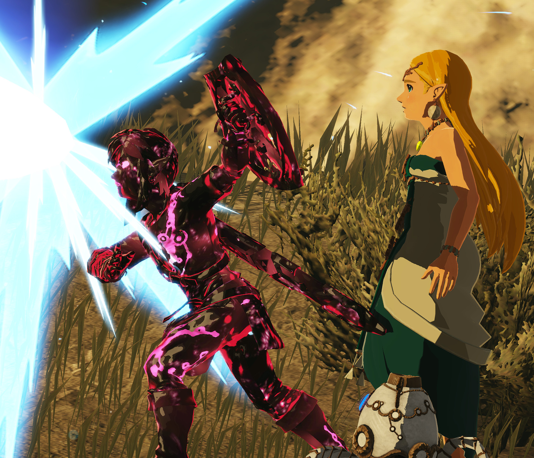 Hollow Link and master sword Mod for Hyrule Warriors: Age of Calamity ...