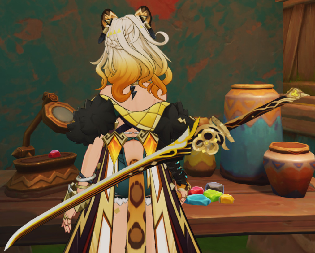 Xilonen Swords Replacer - Custom Uraku Misugiri Mod for Genshin Impact ...