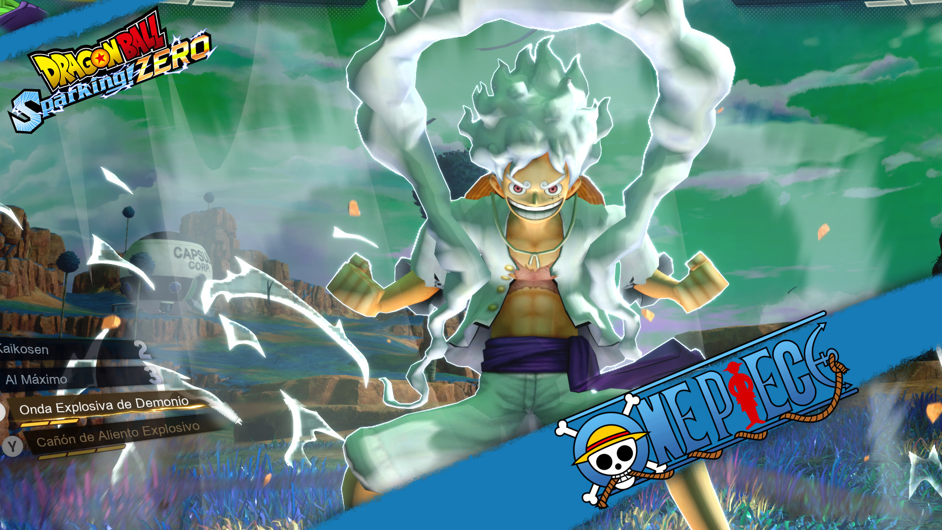 Luffy Gear 5 on Piccolo Mod for Dragon Ball: Sparking! ZERO | DBSZ Mods