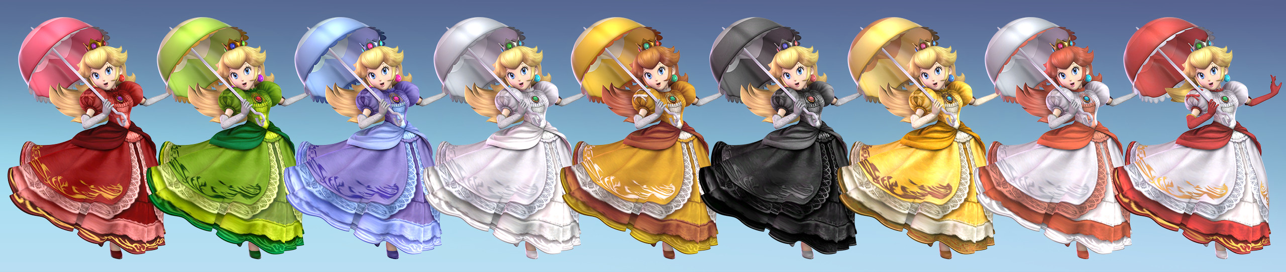 Peach Ultimate Pose Cosmetic Pack Mod for Super Smash Bros. Brawl ...