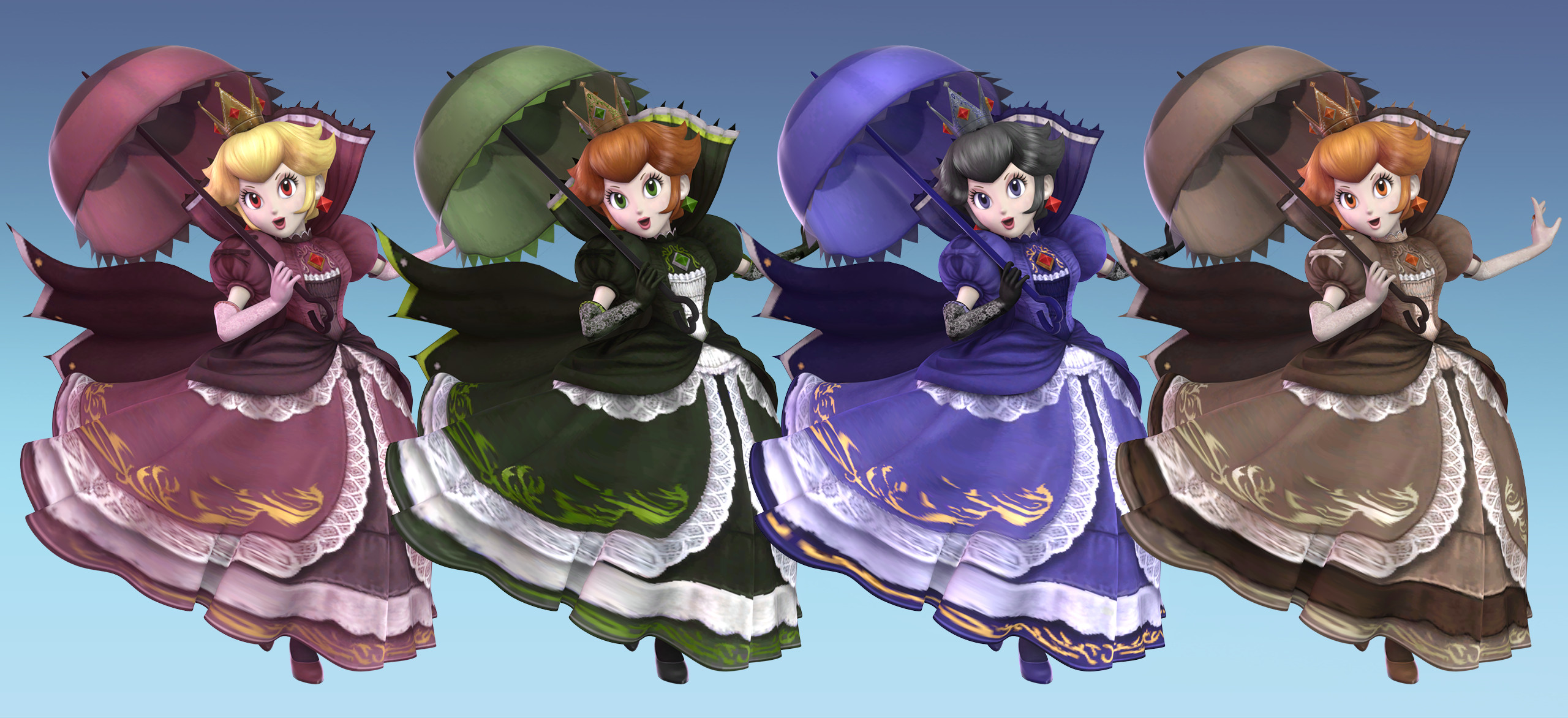 Peach Ultimate Pose Cosmetic Pack Mod for Super Smash Bros. Brawl ...