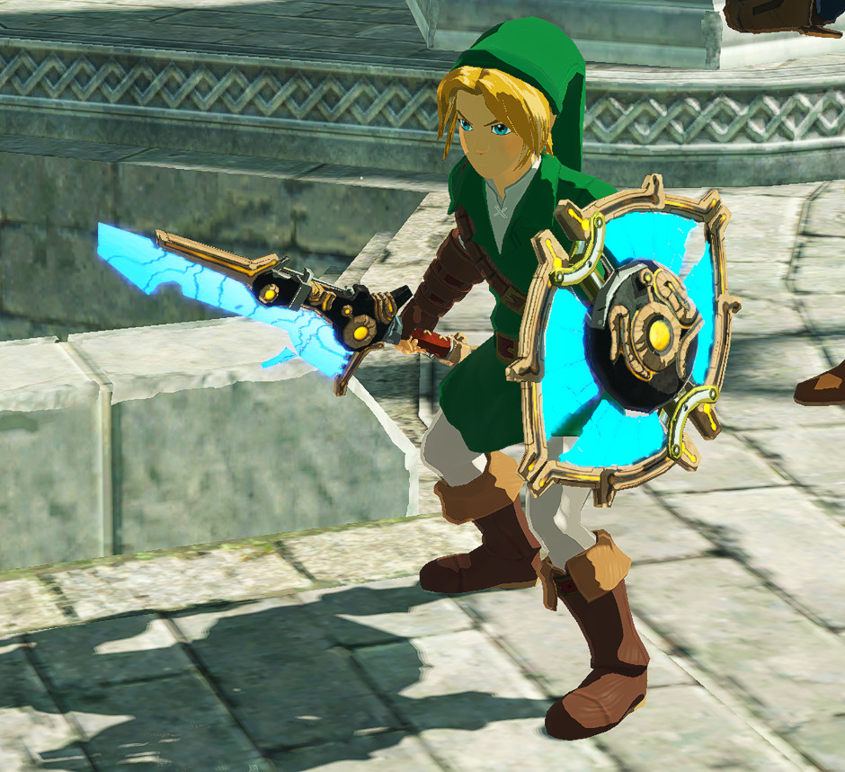 Ancient short sword and shield Mod for Hyrule Warriors: Age of Calamity | HW:AOC Mods