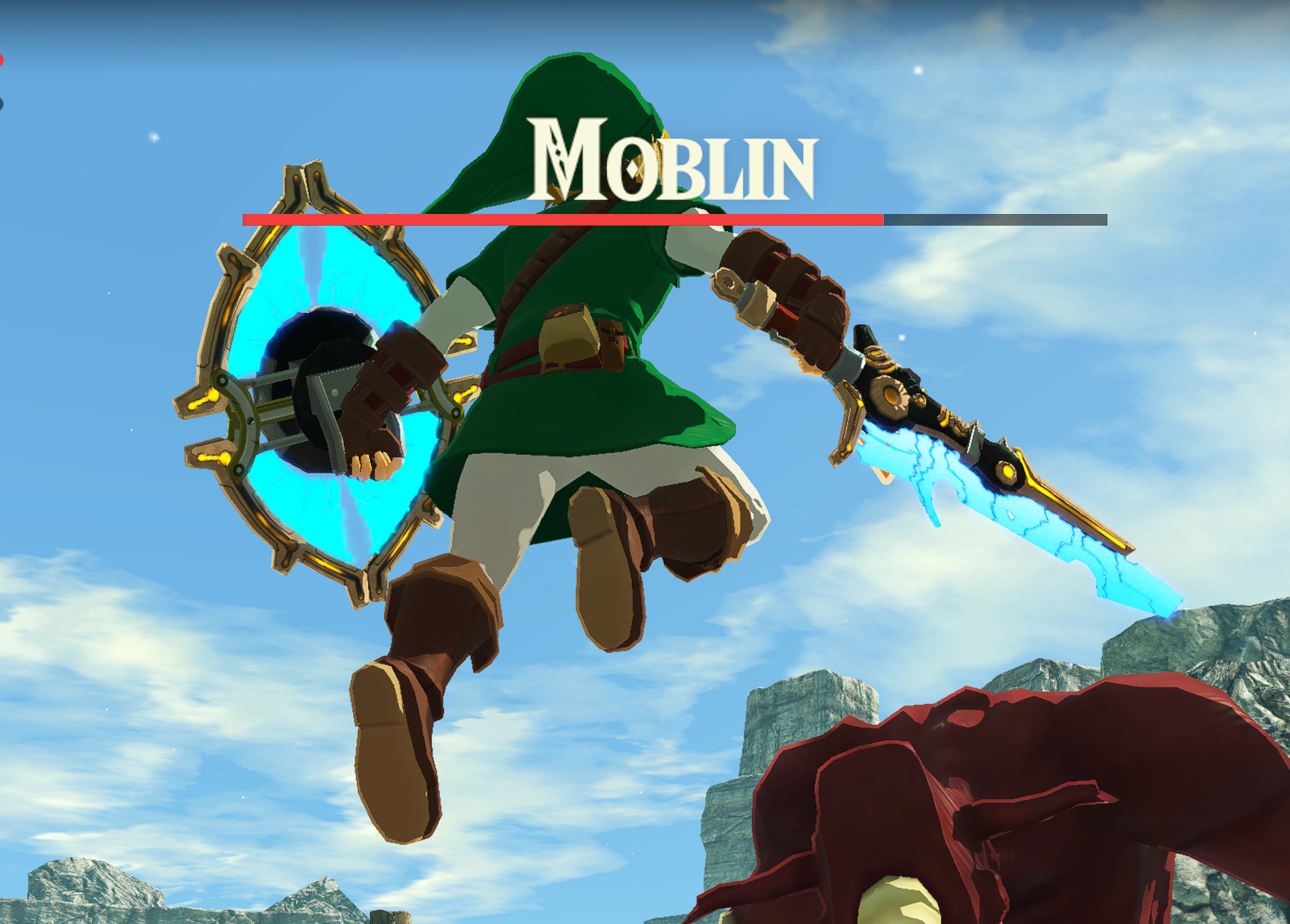 Ancient short sword and shield Mod for Hyrule Warriors: Age of Calamity | HW:AOC Mods