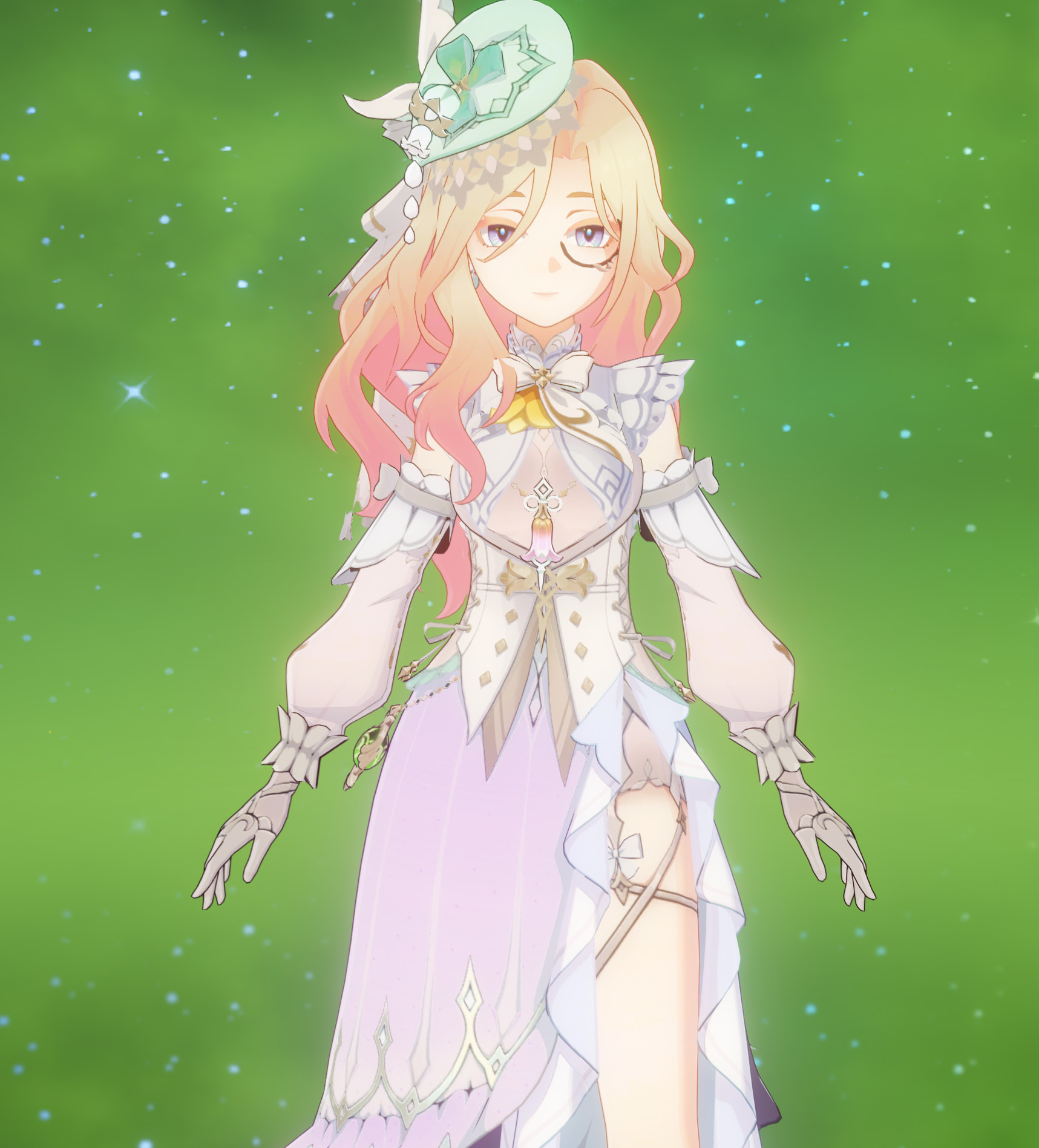 Pastel Emilie, with Long hair version! Mod for Genshin Impact | GI Mods
