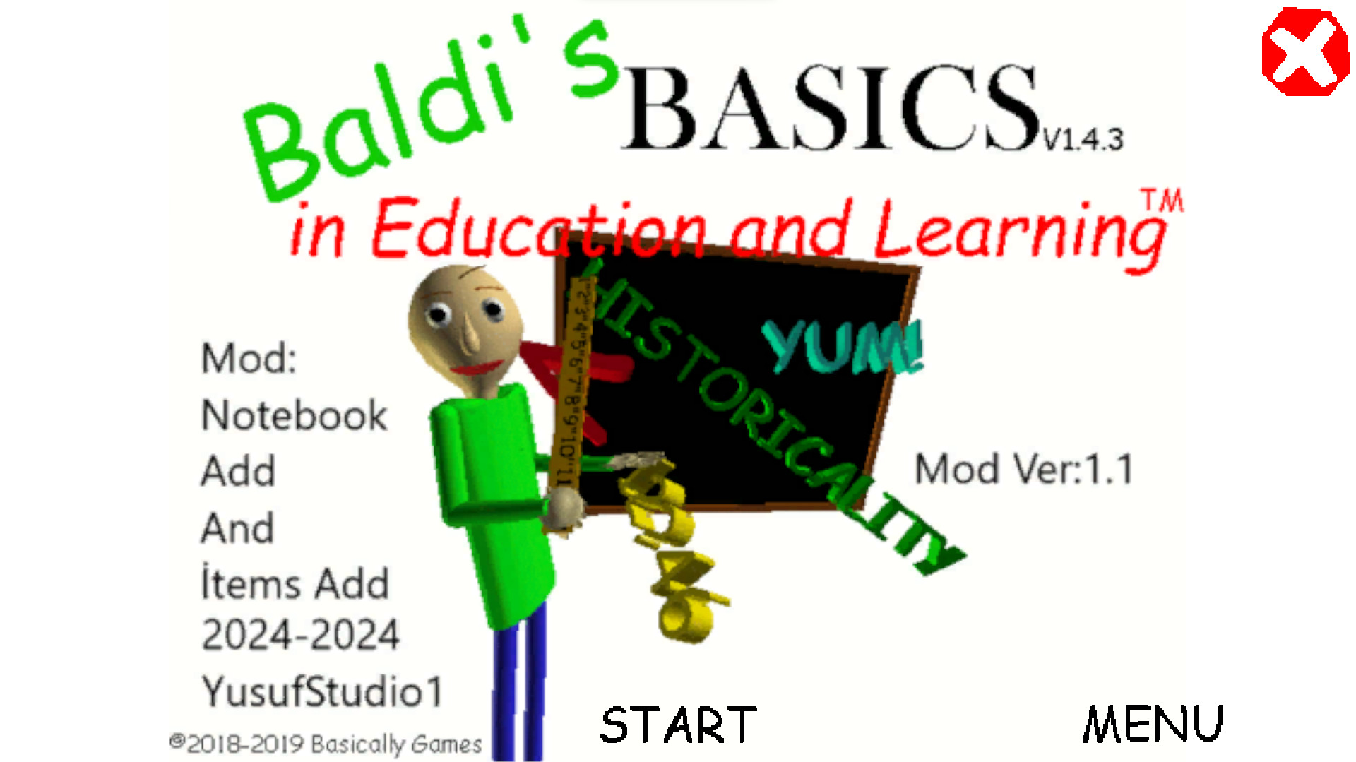 Baldi Basics Extra Notebooks And Extra İtems Mod for Baldi's Basics ...