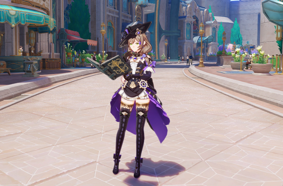 Fontaine Lisa (Lisa with Navia clothes) Mod for Genshin Impact | GI Mods