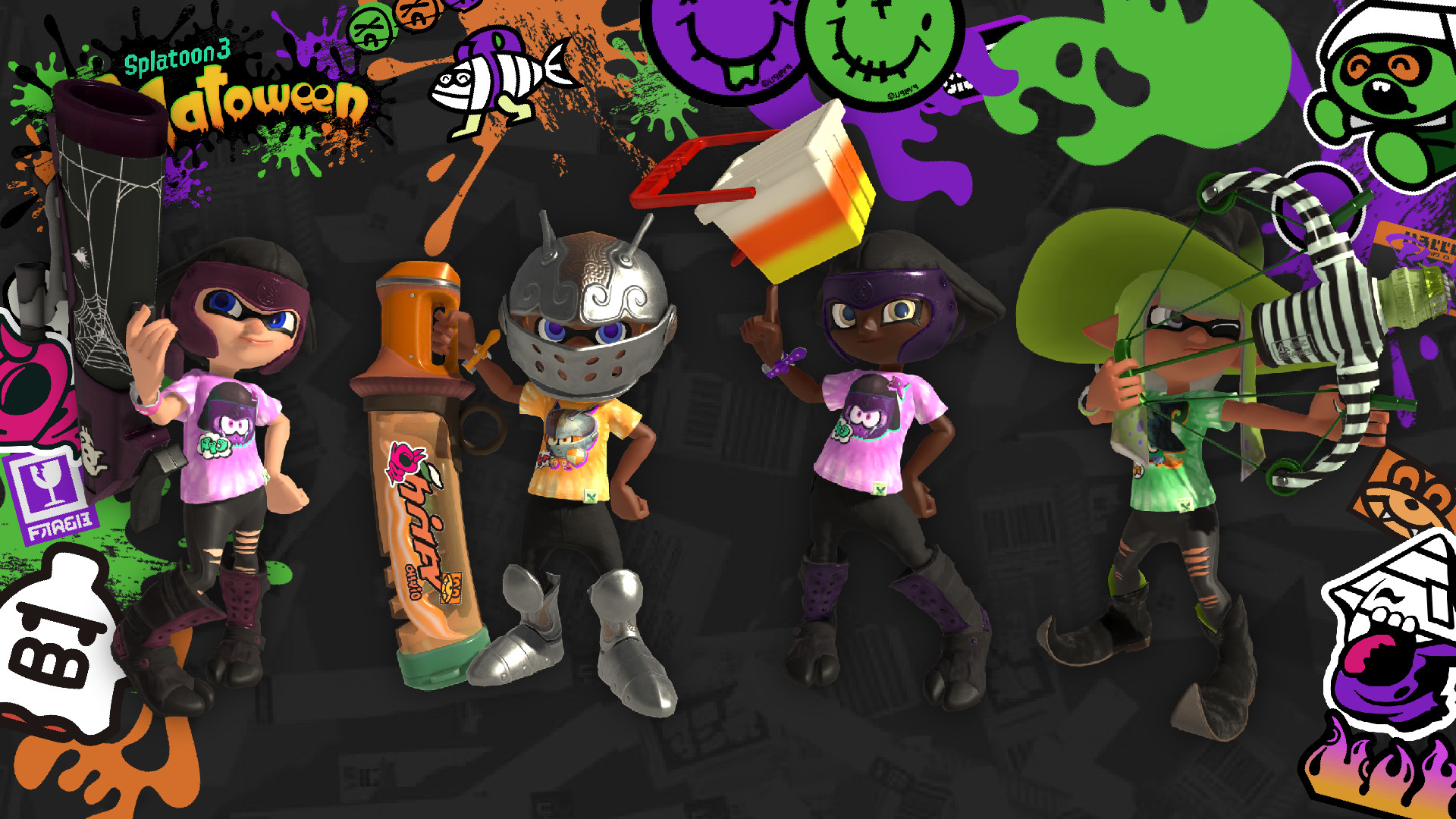 Splatoween Weapon Pack! Mod for Splatoon 3 | Splatoon 3 Mods