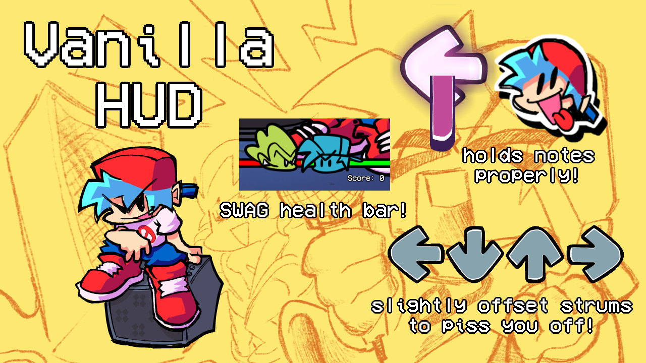 Vanilla HUD Mod for Friday Night Funkin' | FNF Mods