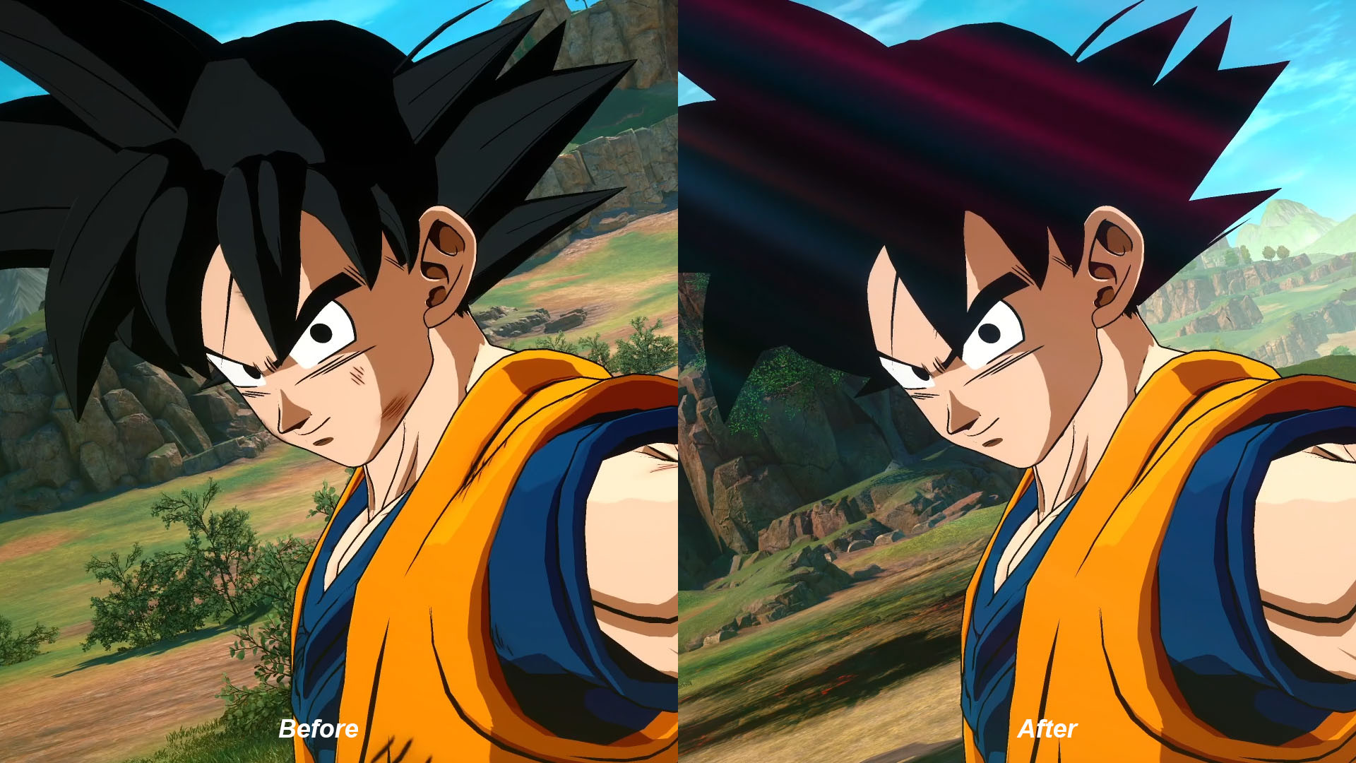 Goku - Fully Black Hair Mod for Dragon Ball: Sparking! ZERO | DBSZ Mods