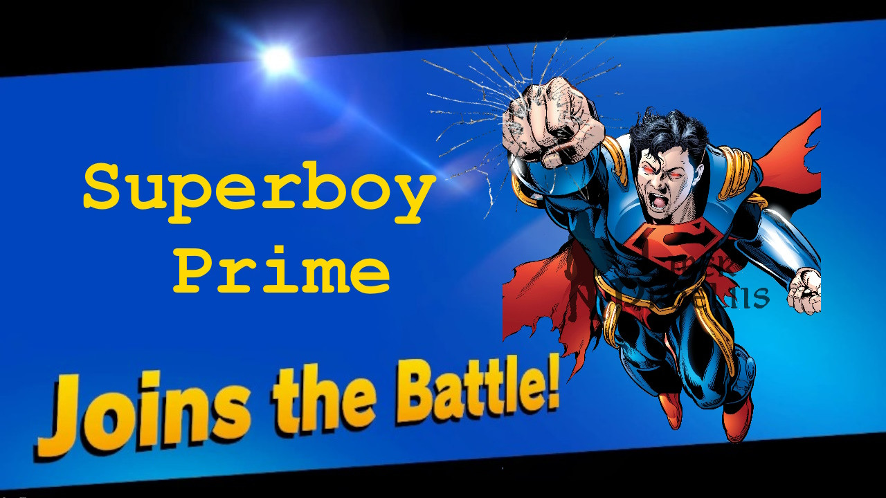 Superboy prime over Kasuya Mod for Super Smash Bros. Ultimate | SSBU Mods