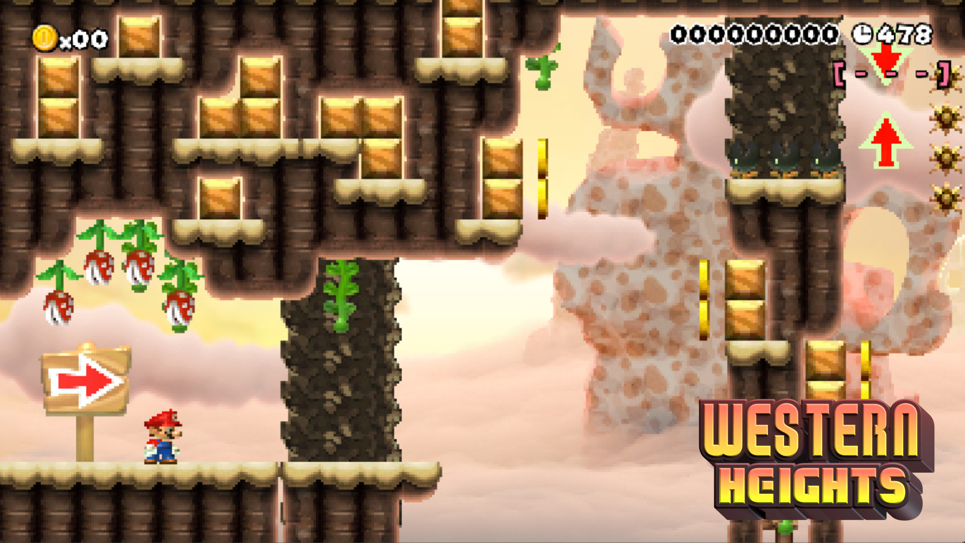 Western Heights | NSMBU Custom Theme Mod for Super Mario Maker World ...