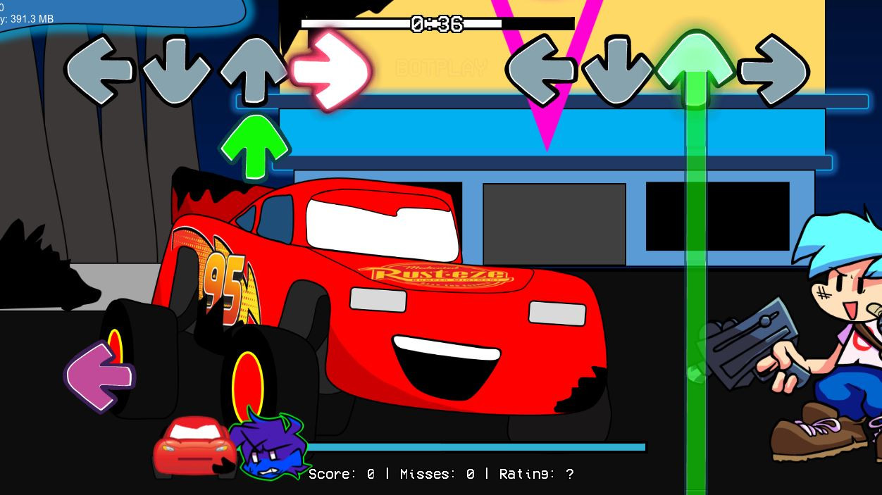 FNF vs mcqueen corrupted Mod for Friday Night Funkin' | FNF Mods