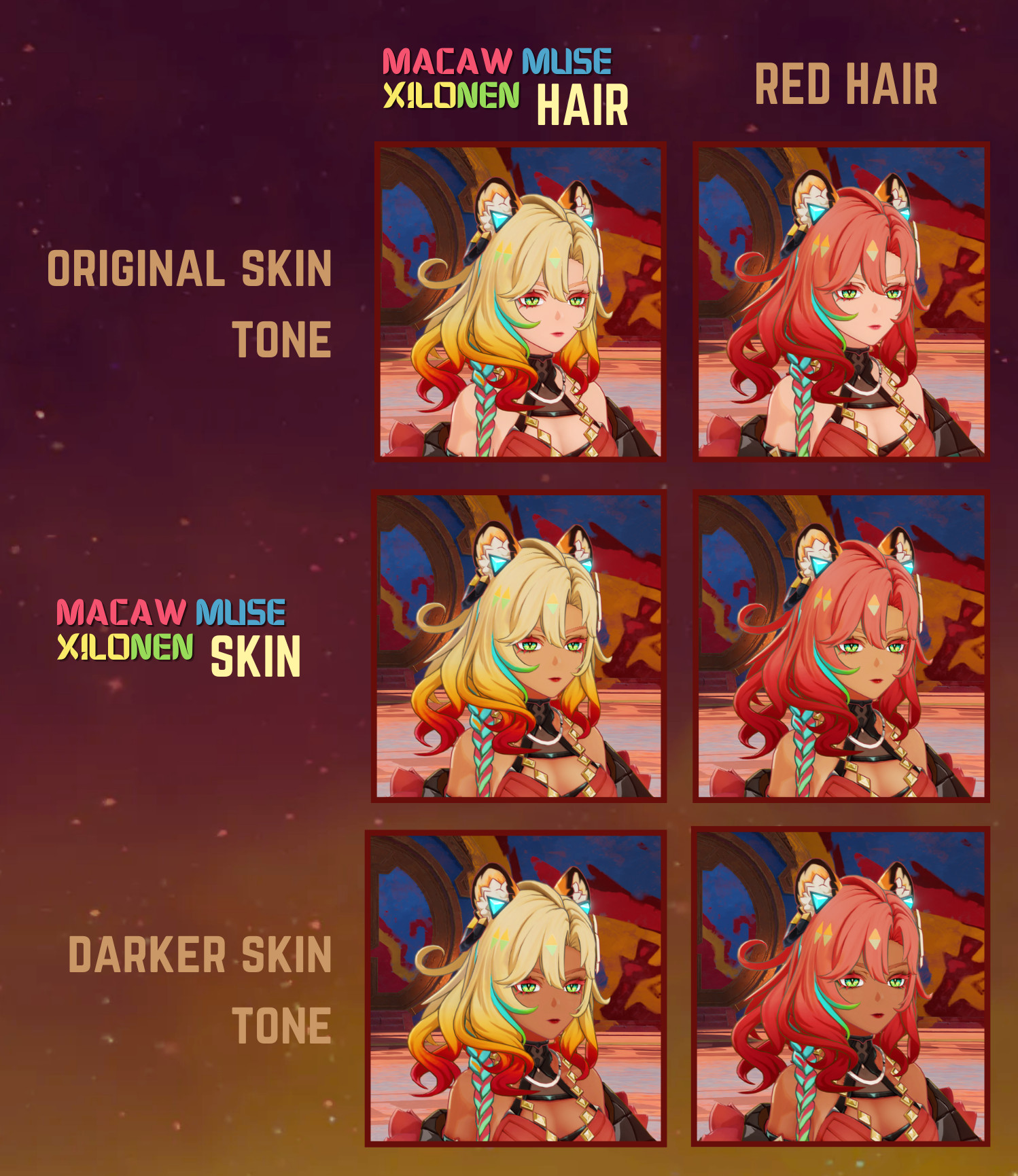 Macaw Muse Xilonen Mod for Genshin Impact | GI Mods