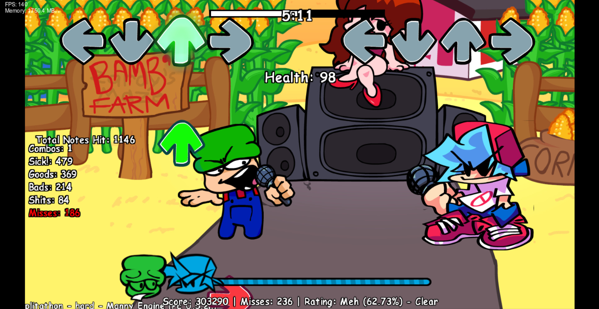 fnf vs manny edition marathon madness fanmade Mod for Friday Night ...