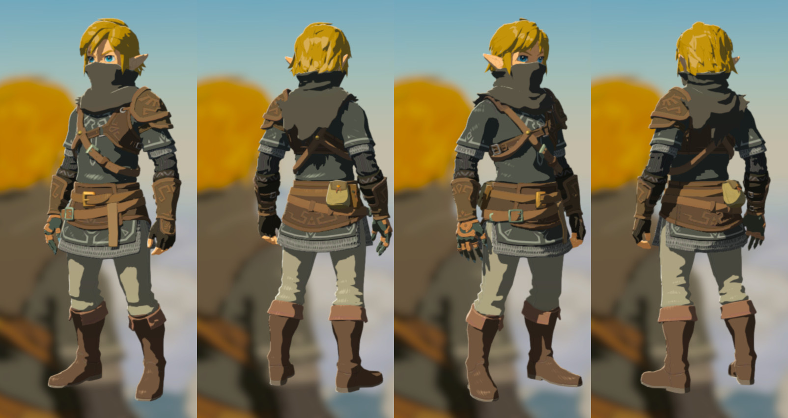 Minimal, black Sheik's Mask Mod for The Legend of Zelda: Breath of the ...
