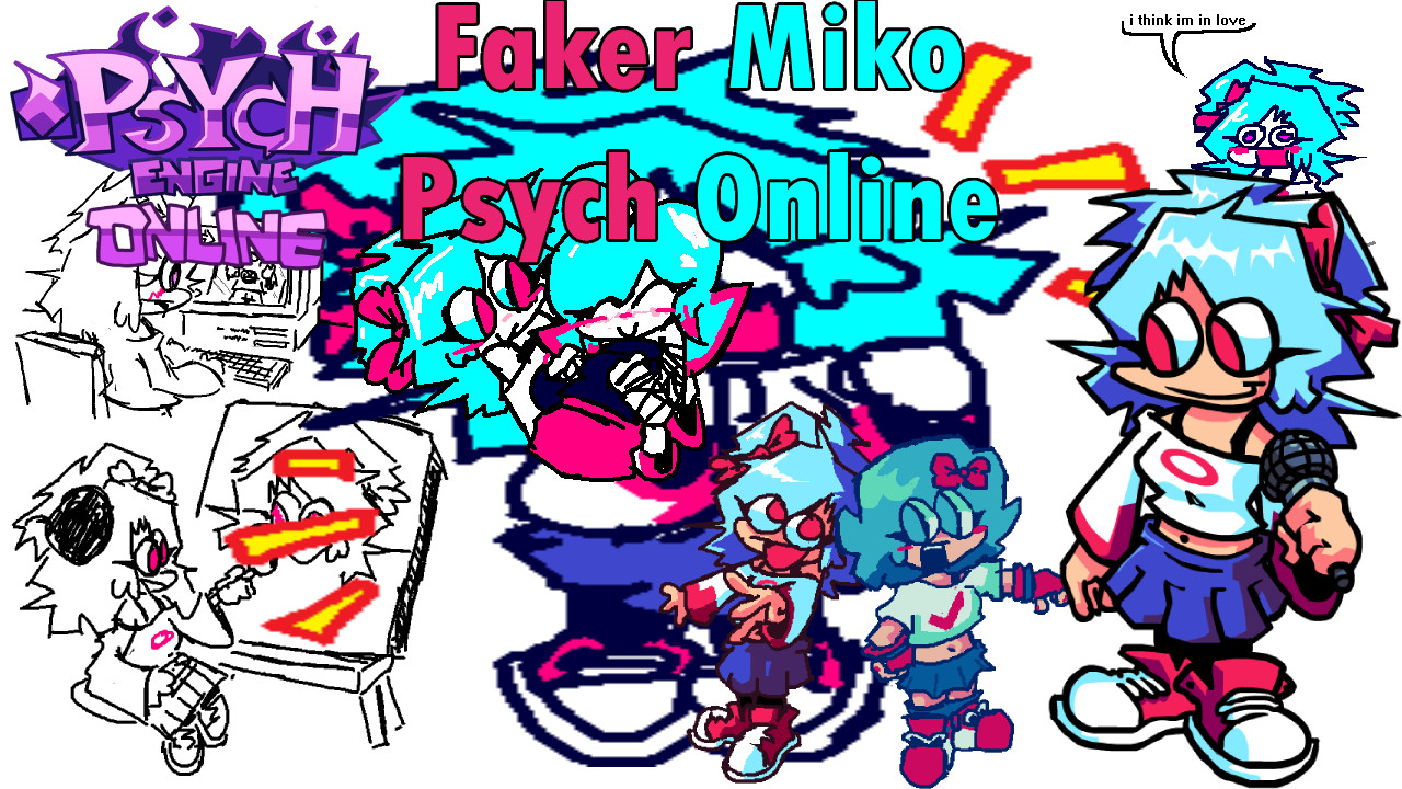 Faker Miko (for Psych Online) Mod for Friday Night Funkin' | FNF Mods