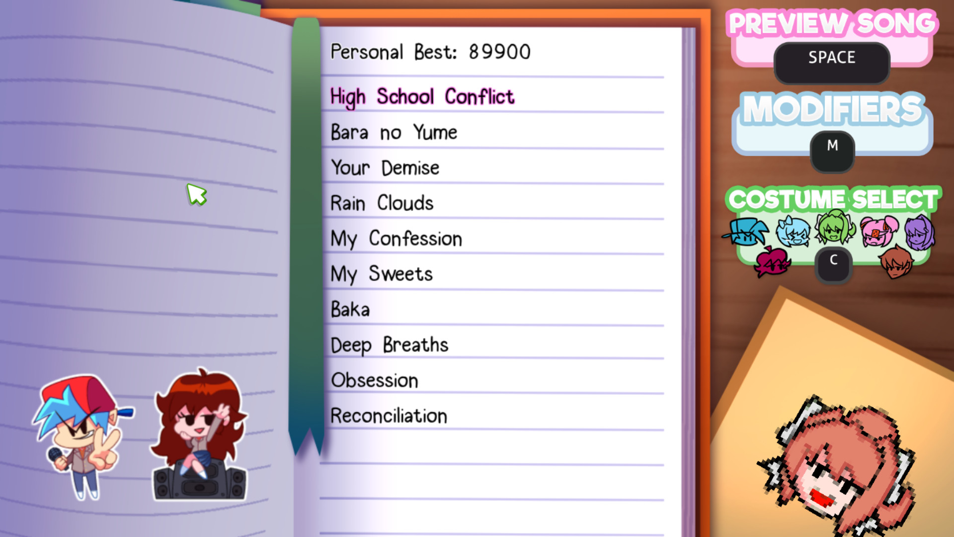 FNF -New DDTO Icons - Final Update (Pico + Monika) Mod for Friday Night Funkin' | FNF Mods