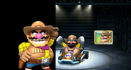 Cowboy-Wario Mod for Mario Kart 7 | MK7 Mods