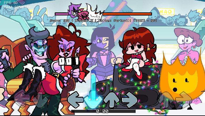 Firey and Leafy For Psych Online Mod for Friday Night Funkin' | FNF Mods