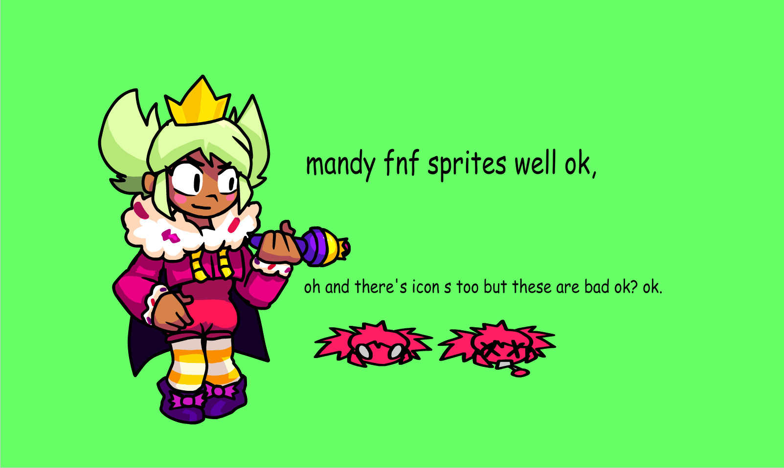 Brawl Stars Mandy Sprites + FLA Mod for Friday Night Funkin' | FNF Mods